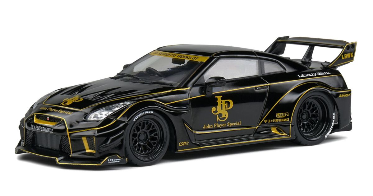NISSAN GT-R (R35) LB SILHOUETTE JPS | pienoismallit.fi / modeltoys.net